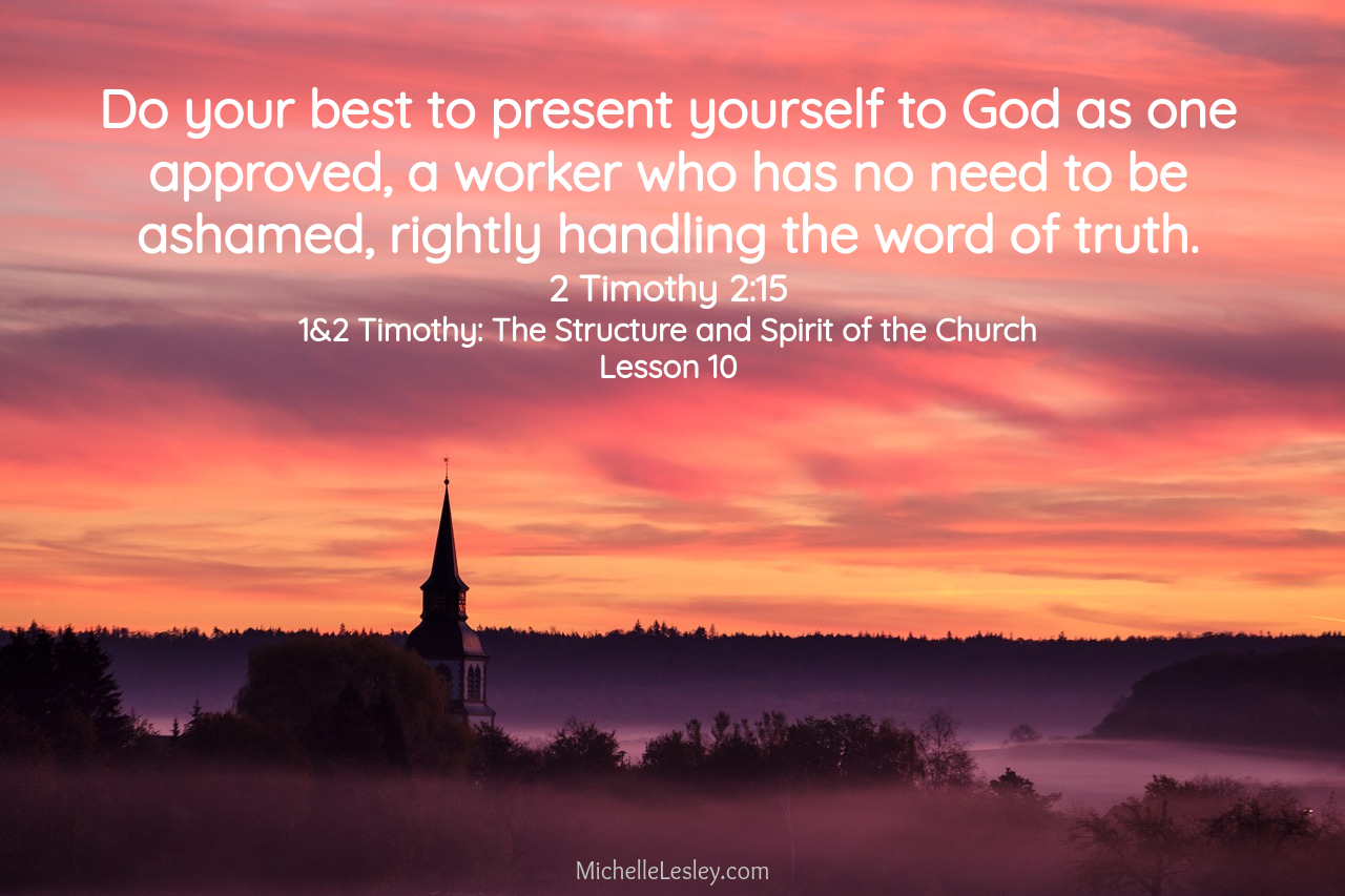 1&2 Timothy Bible Study – Michelle Lesley