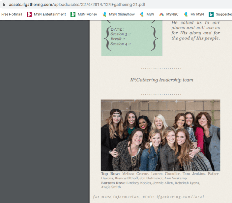 Jennie Allen and IF:Gathering – Michelle Lesley