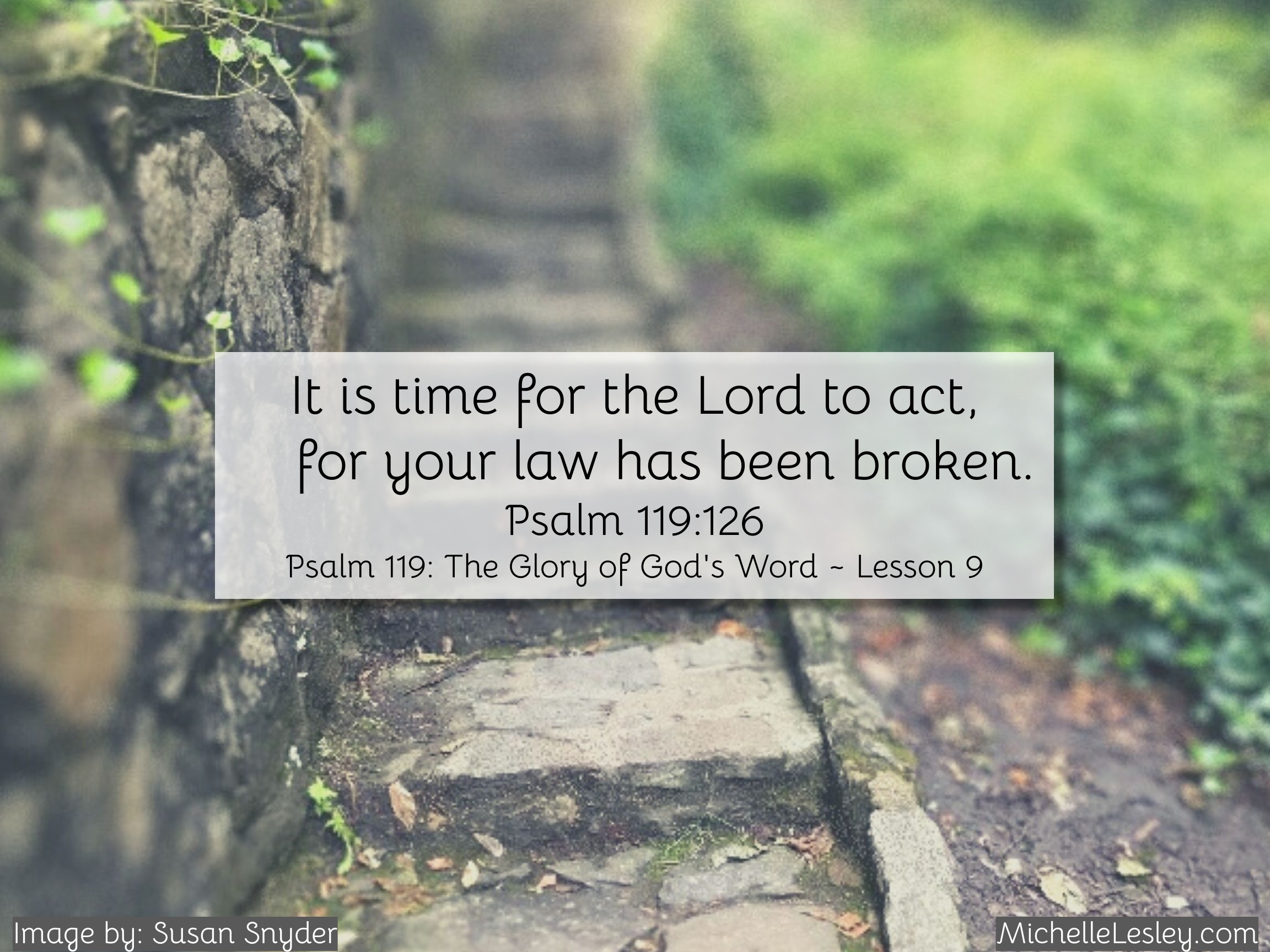 Psalm 119 Bible Study – Michelle Lesley